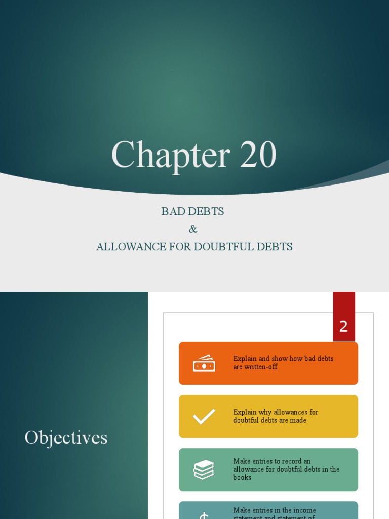 Bad Debts & Allowance For Doubtful Debts | PDF | Bad Debt | Debt