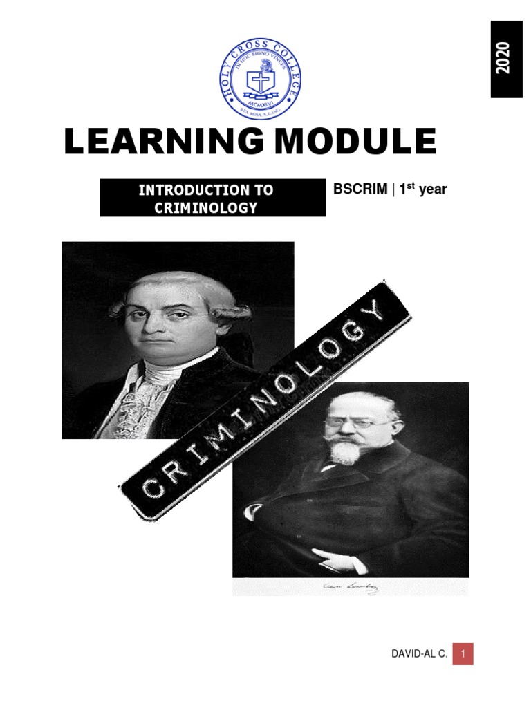 Itc Student Module | PDF | Criminology | Crime & Violence