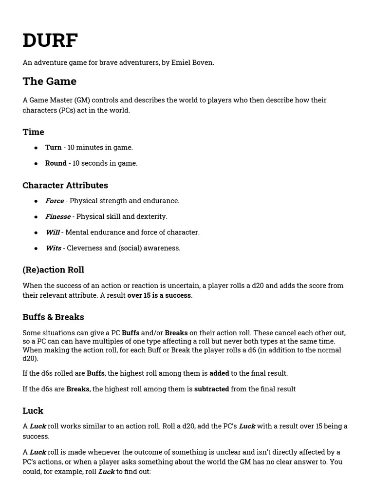 DURF Source Text | PDF