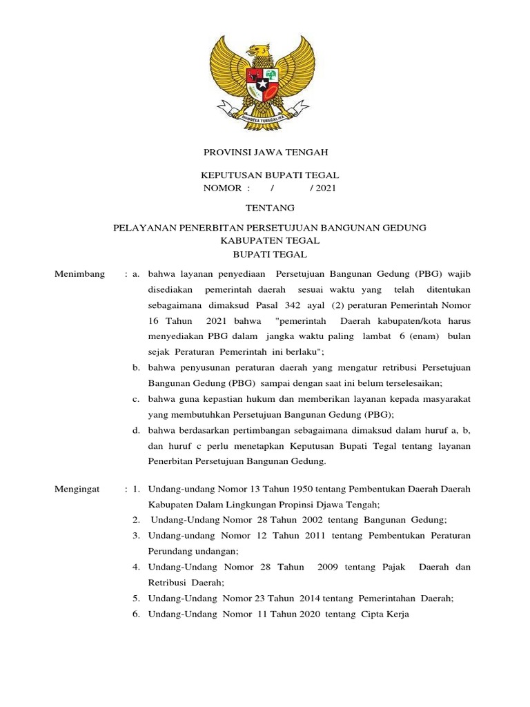 SK Layanan PBG | PDF | Pengelolaan Keuangan & Uang