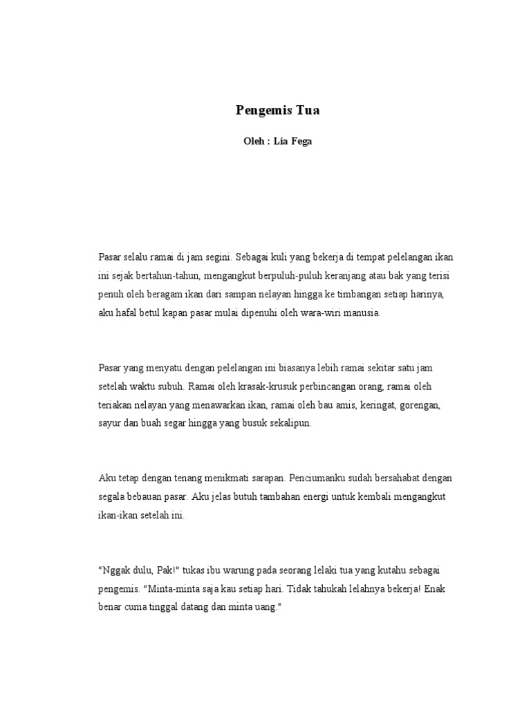 Pengemis Tua | PDF