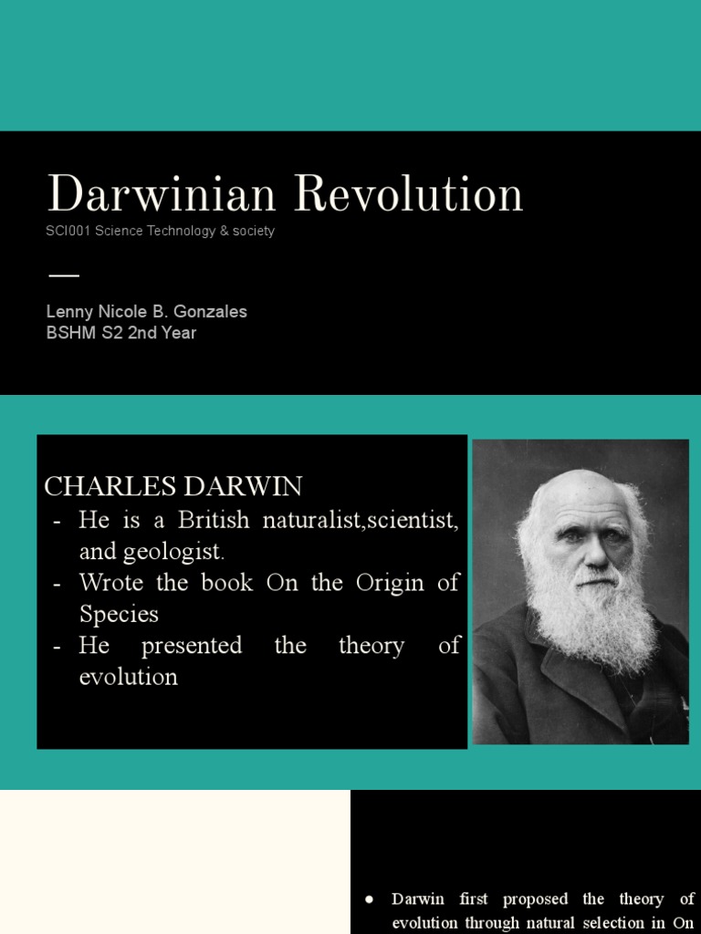 Darwinian Revolution: Lenny Nicole B. Gonzales BSHM S2 2nd Year | PDF ...