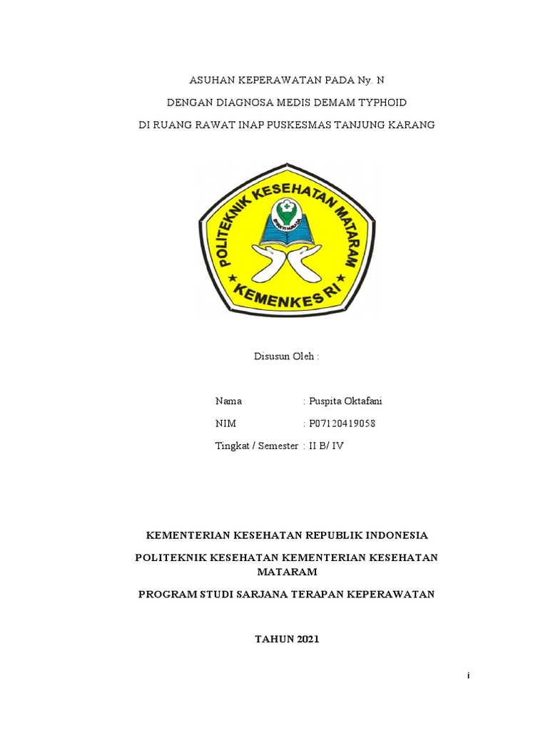 Asuhan Keperawatan Demam Typhoid | PDF | Sains & Matematika