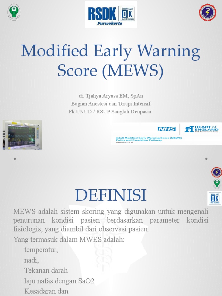 Modified Early Warning Score (MEWS) | PDF