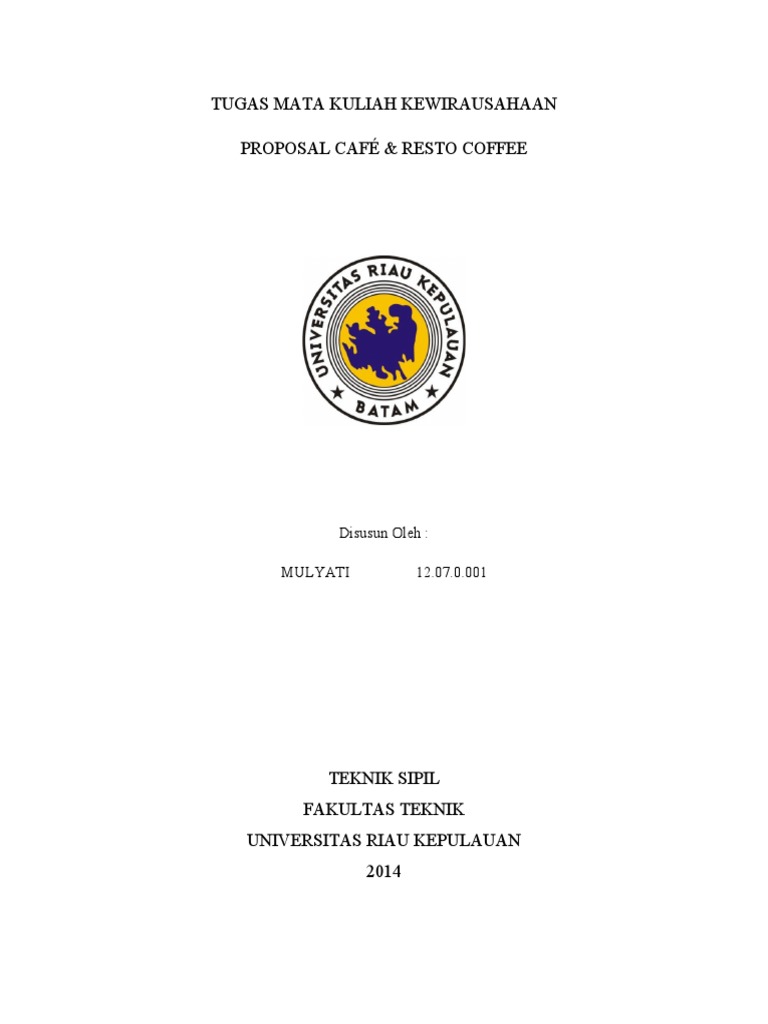 Proposal Usaha Cafe Dan Resto | PDF