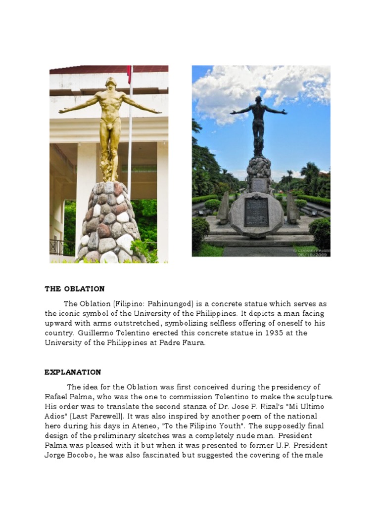 Guillermo Tolentino's Oblation Statue | PDF | History