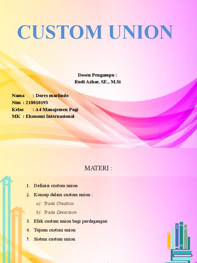 Custom Union. Ekonomi Internasional | PDF