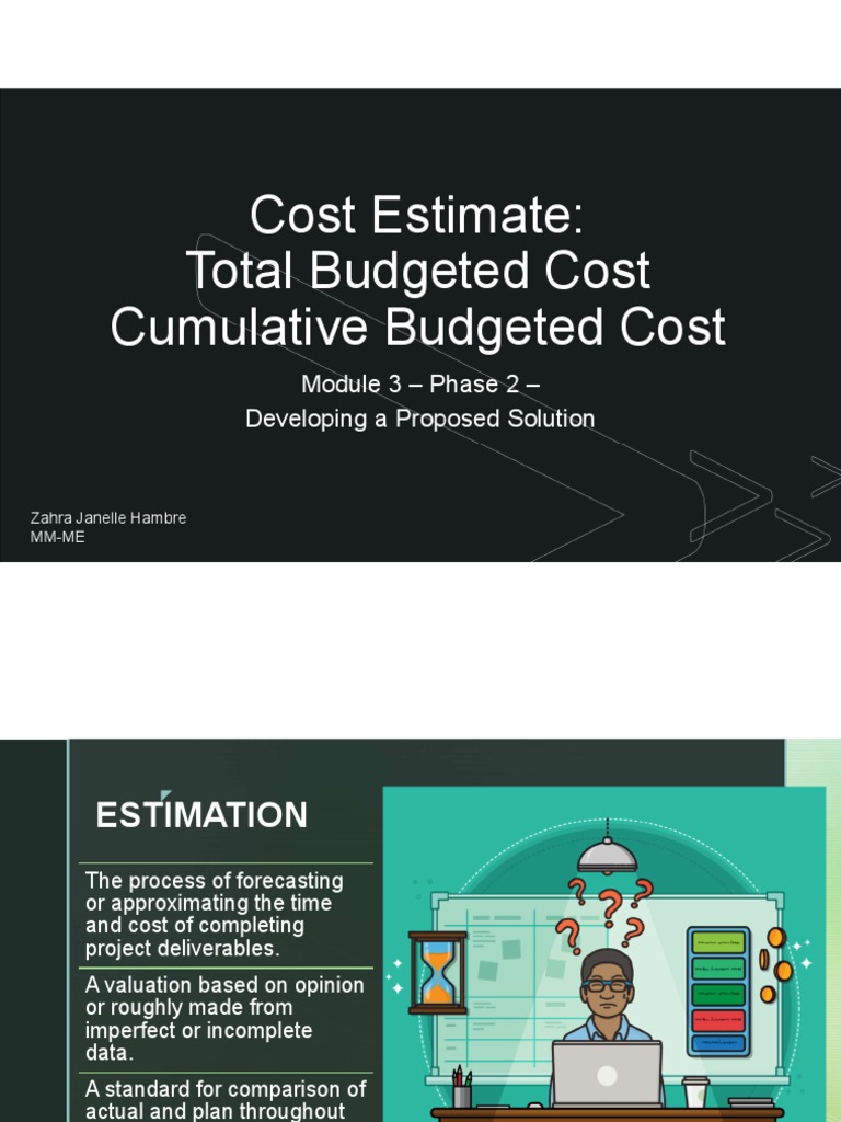 Cumulative vs Total Budgeted Costs | PDF | Top Down And Bottom Up ...