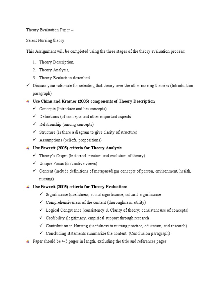 Use Chinn and Kramer (2005) Components of Theory Description | PDF