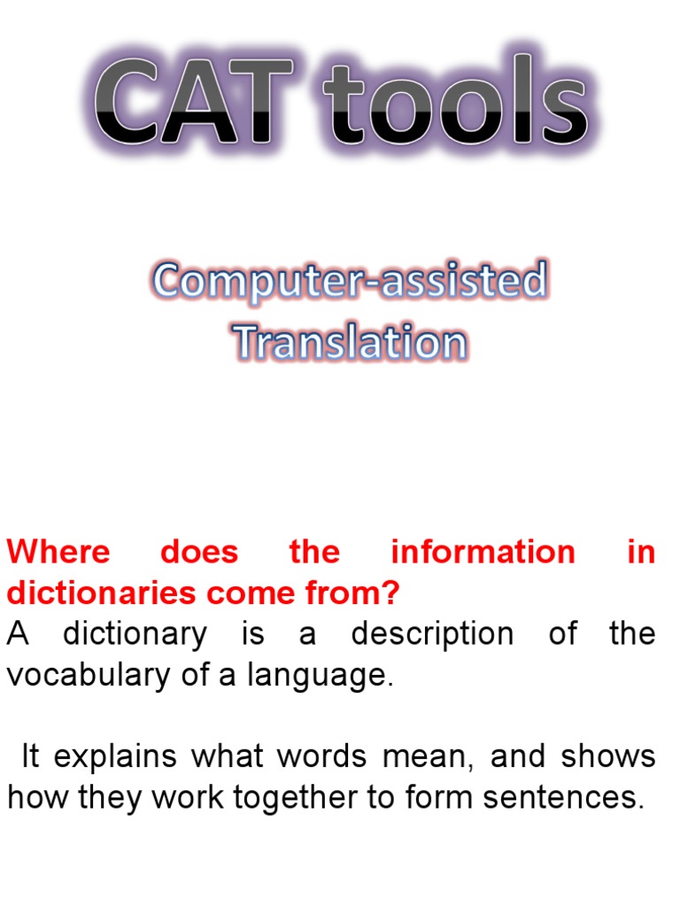 CAT Tools | PDF | Translations | Communication