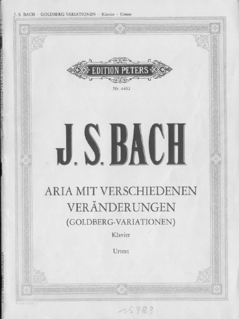 Goldberg Variations | PDF