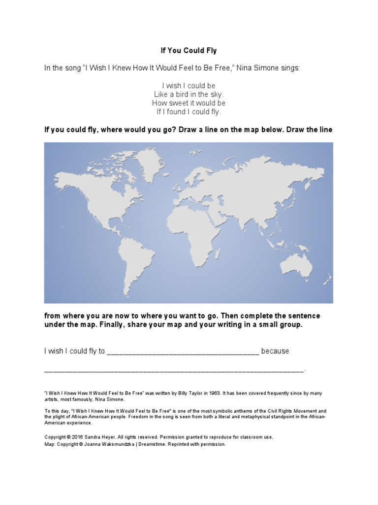 If You Could Fly Activity New | PDF