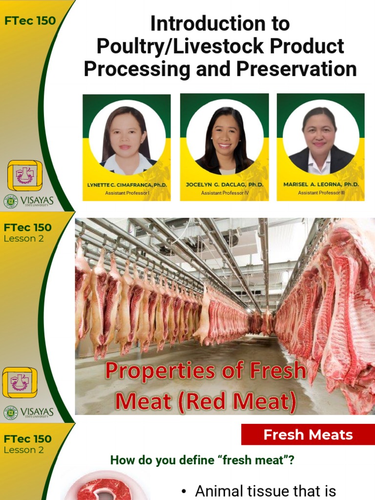 Properties and Quality of Fresh Meat | PDF | Meat | Beef