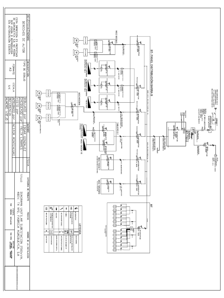 Diagrama Unifilar Panel 7 | PDF