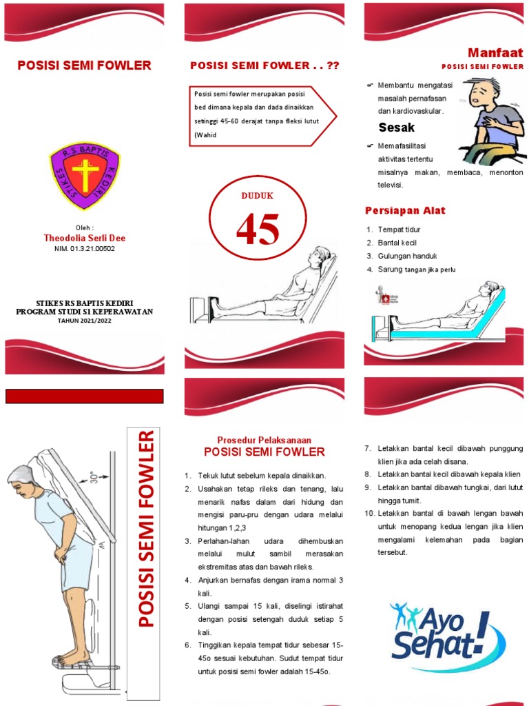 Leaflet Posisi Semi Fowler | PDF
