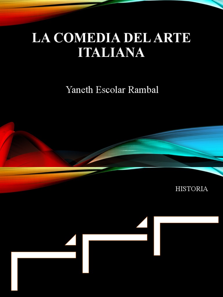 La Comedia Del Arte Pdf Commedia Dellarte Teatro