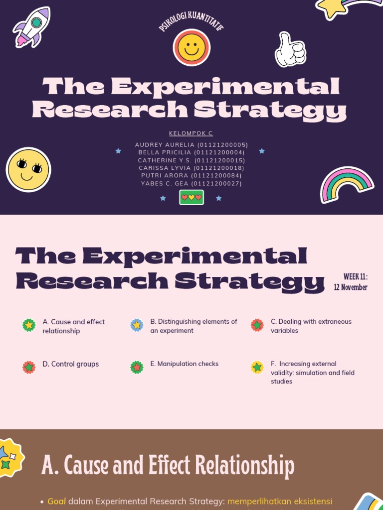 The Experimental Research Strategy | PDF