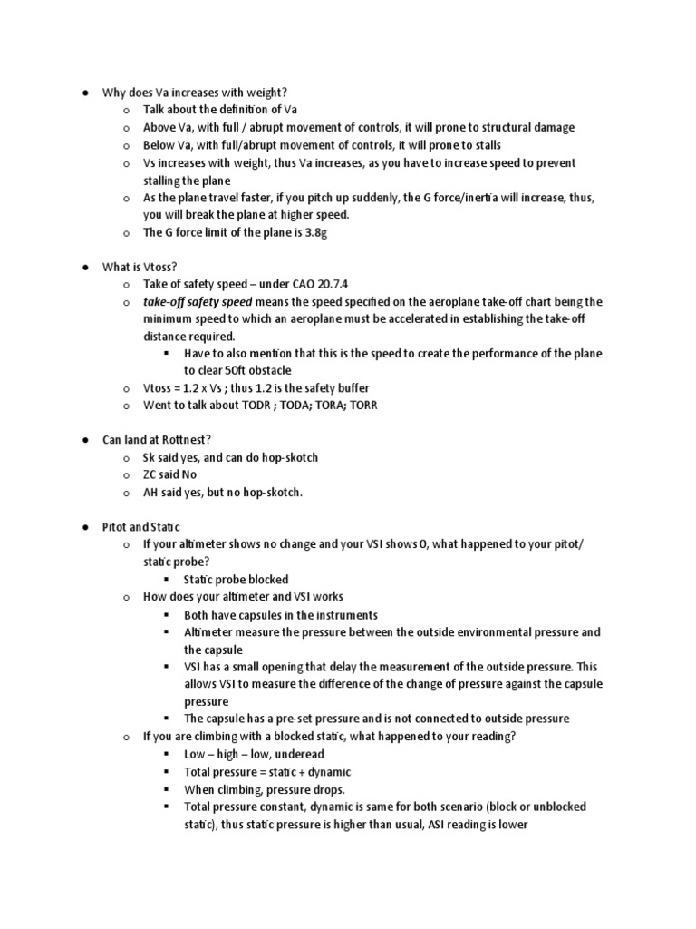 RPL SI Check - SK | PDF | Speed | Aviation
