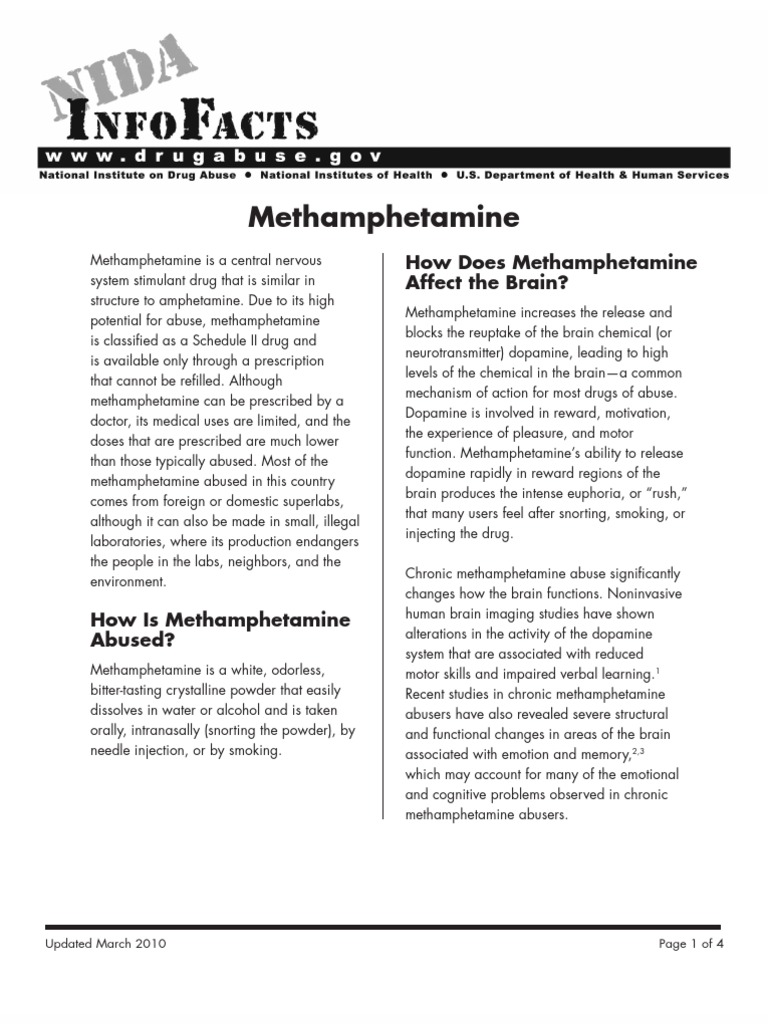 Methamphetamine 10 | PDF | Methamphetamine | Stimulant