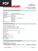 Afff MSDS | PDF | Firefighting | Chemistry