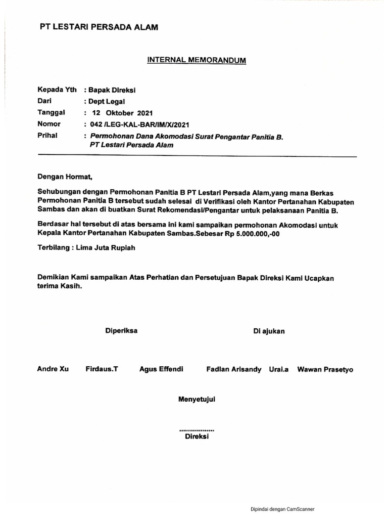 Akomodasi PT LPA | PDF