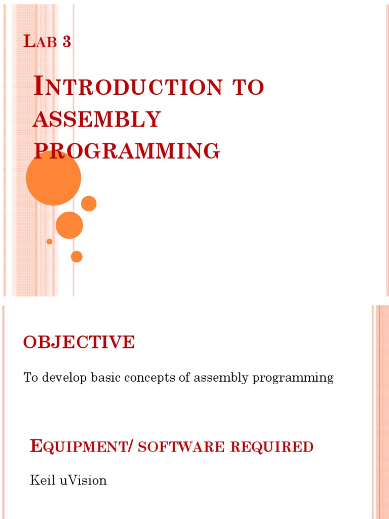 LAB 3 Introduction To Assembly Programming1 | PDF | Input/Output ...