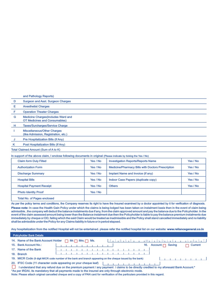 Please Indicate by Ticking The Yes / No | Download Free PDF | Cheque ...
