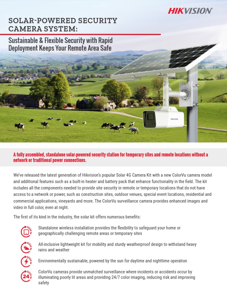 Solar-Powered Security Camera System:: Sustainable & Flexible Security ...