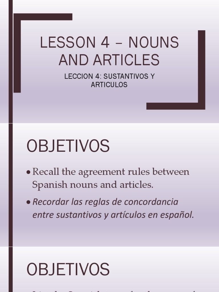 Lesson 4 Fola 0313 | PDF | Grammatical Gender | Grammatical Number