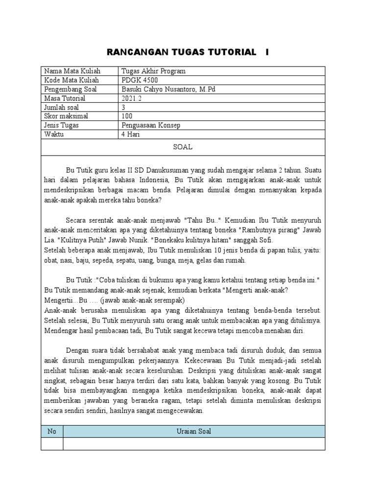 Revika - PDGK4500 - Tugas Tutorial 1 | PDF