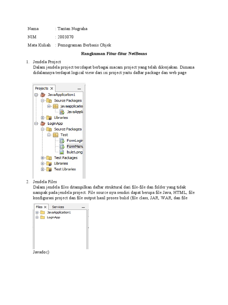 Fitur-Fitur NetBeans | PDF