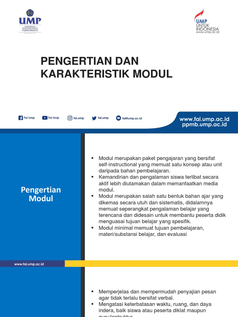 Pengertian Dan Karakteristik Modul | PDF