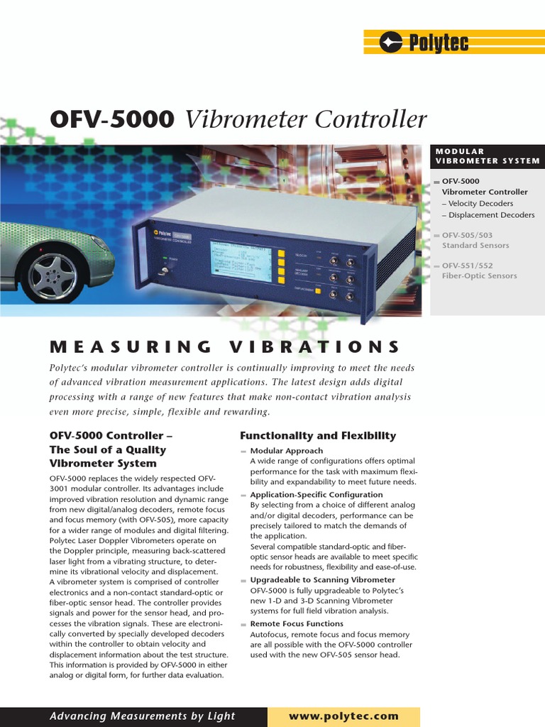 OFV-5000 Vibrometer Controller: Measuring Vibrations | Download Free ...