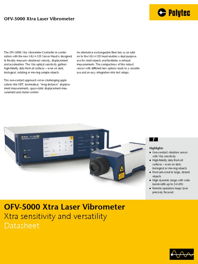 Polytec - Datasheet - OFV-5000 Xtra | PDF | Amplitude | Hertz