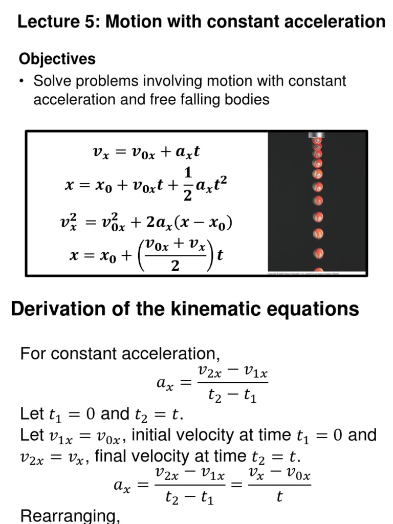 Kinematic Analysis of Vertical Projectile Motion | PDF | Kinematics ...