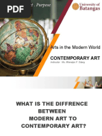 Lesson 9: Caught in Between: Modern and Contemporary Art | PDF ...