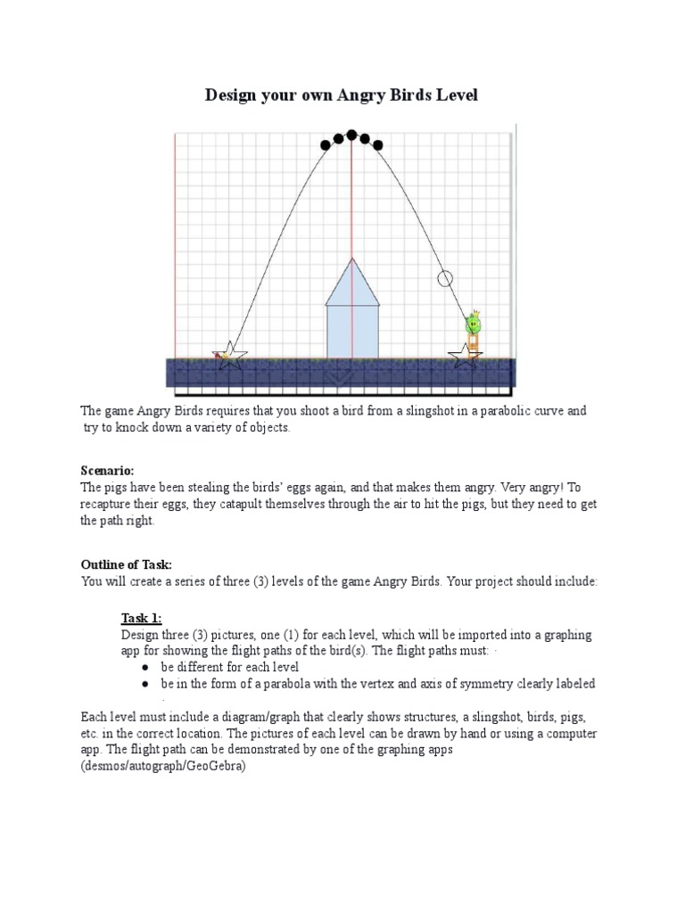 Designing Angry Birds Math Levels | PDF | Mathematics
