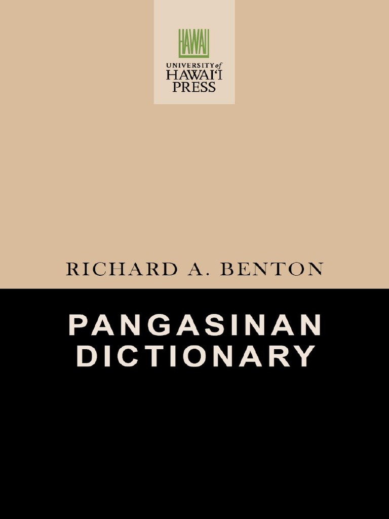 Pangasinan Dictionary | PDF | Orthography | Phoneme