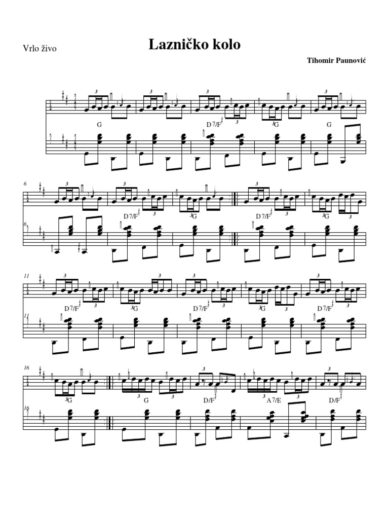 Laznicko Kolo Note | PDF