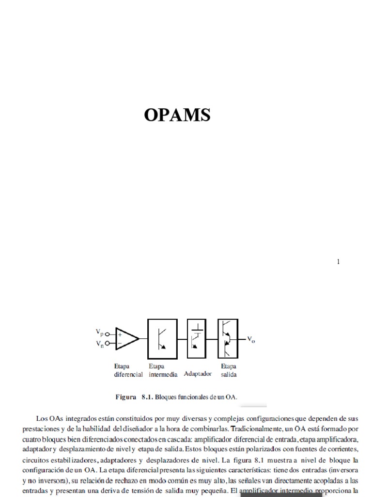 Clase 6 Opams | PDF | Amplificador operacional | Amplificador