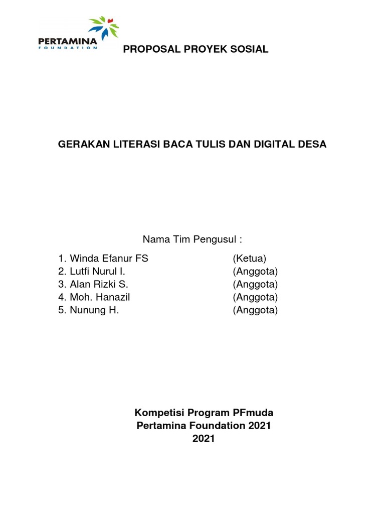 Proposal Literasi Media | PDF