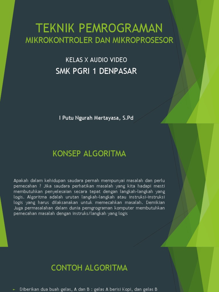 Materi 1 Genap Teknik Pemrograman | PDF