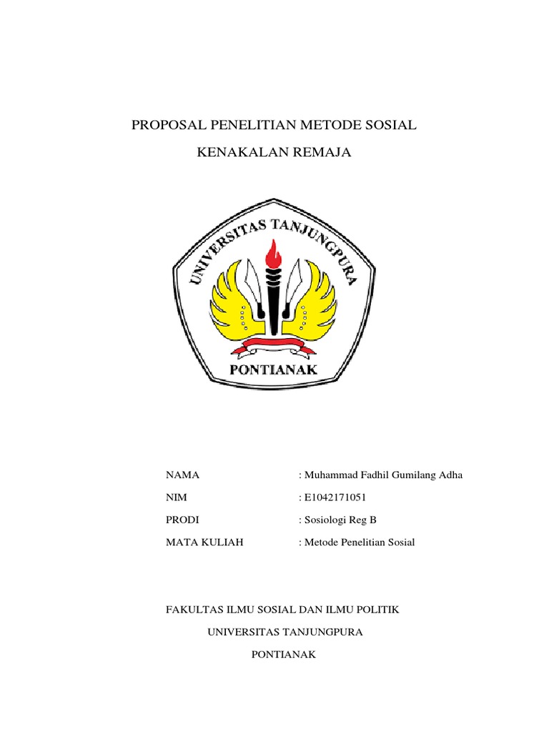 Proposal Penelitian Metode Sosial M Fadhil Gumilang | PDF | Kesehatan Holistik
