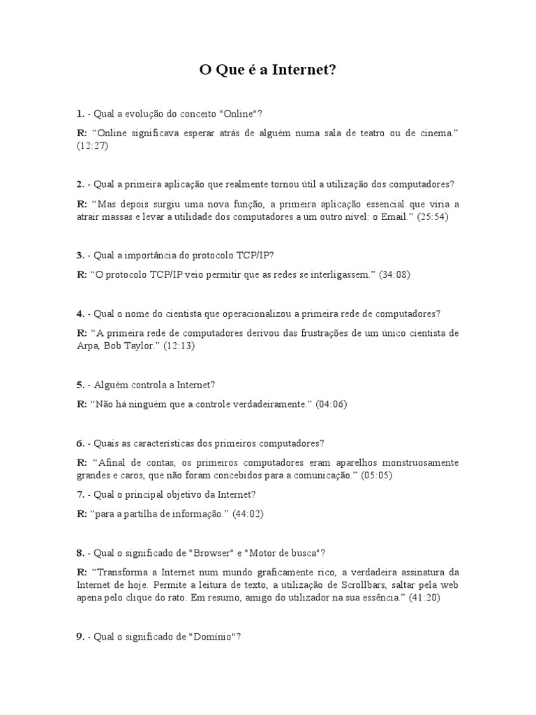O Que É A Internet | PDF