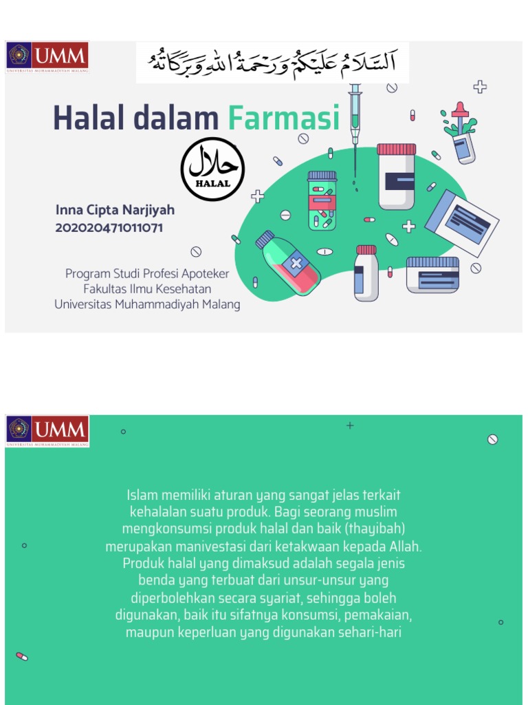 Halal Dalam Farmasi | PDF