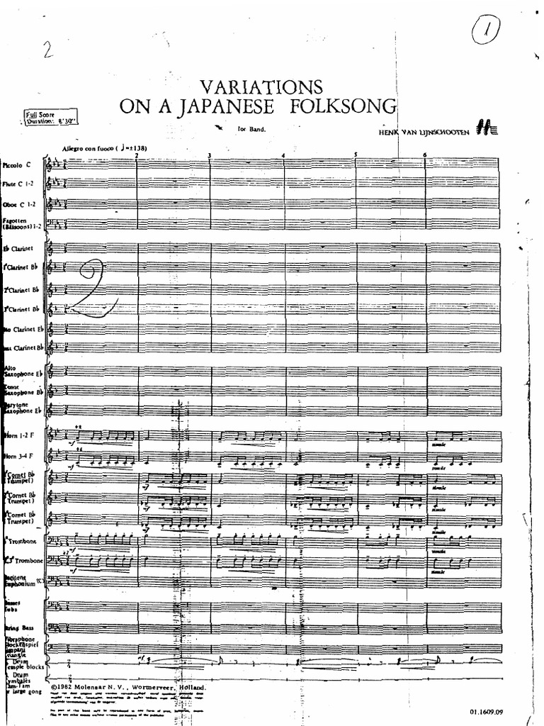 Variations On A Japanese Folksong Pdf