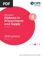 Cips Level 4 Diploma in Procurement and Supply | PDF | Procurement ...