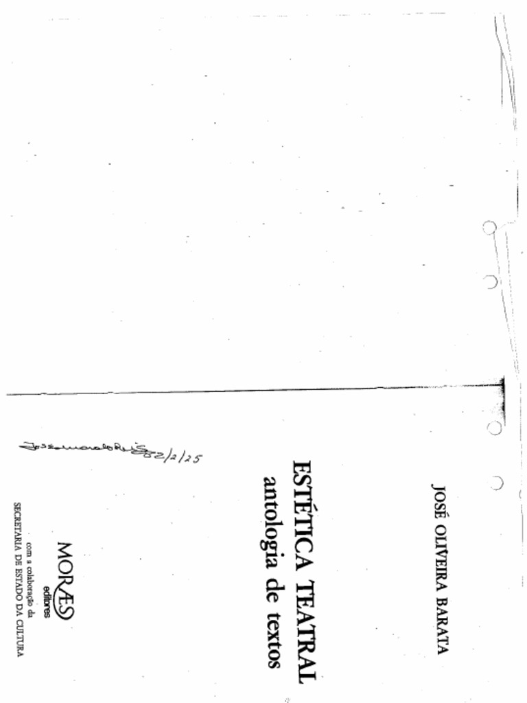 Estetica - Teatral - A José Oliveira Barata | PDF