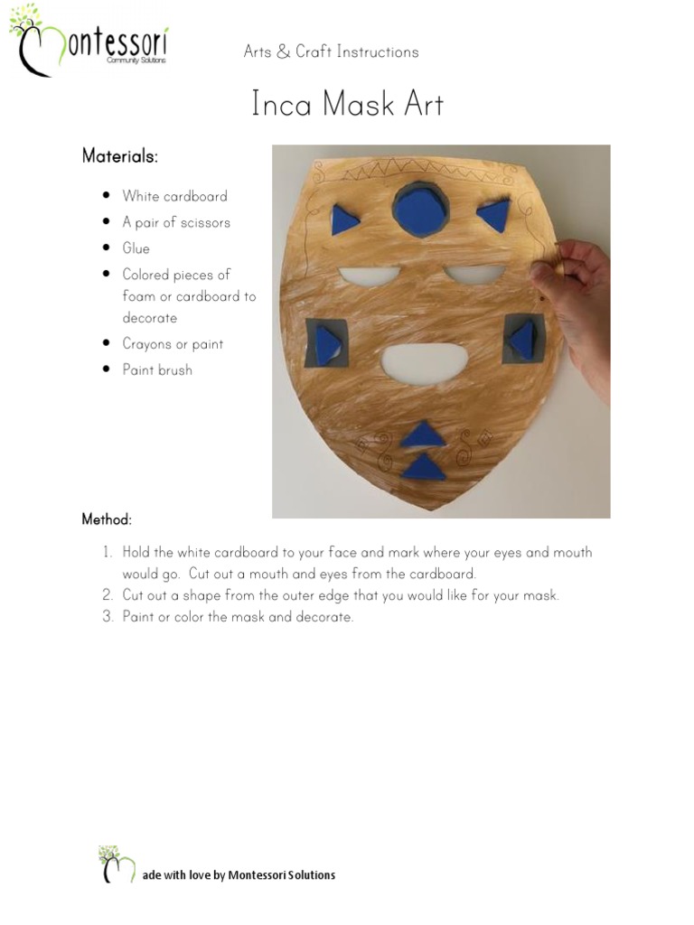 South America Inca Mask | PDF