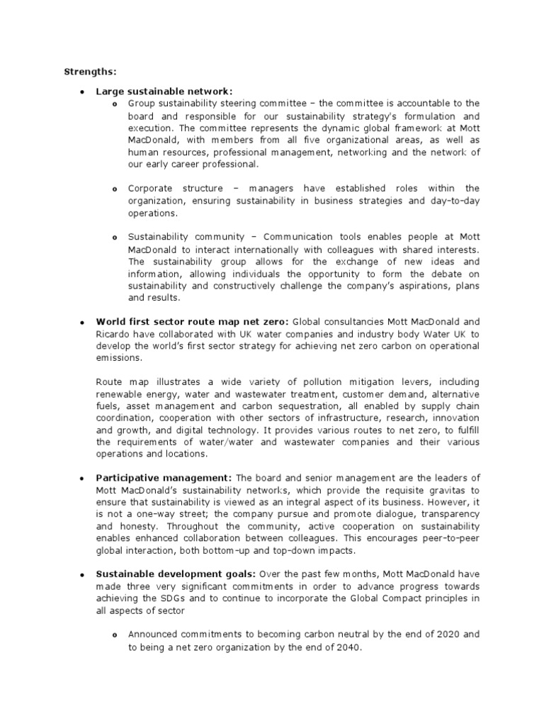 Mott Macdonald | PDF | Sustainability | Corporate Social Responsibility